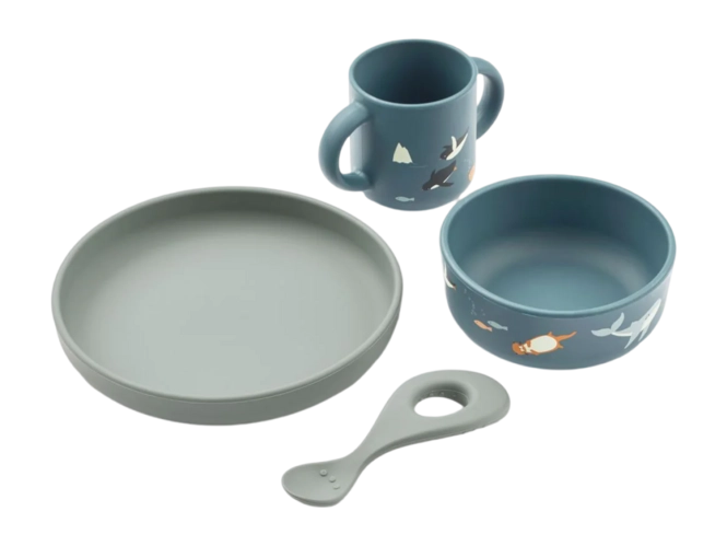 Set de Table Liewood Vivi Printed Tableware Set Arctic Sea / Ocean View ...