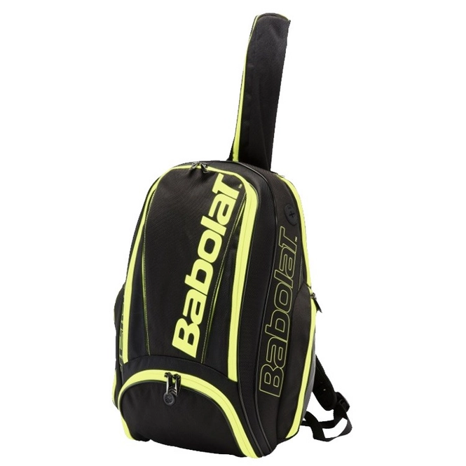 Tennisrucksack Babolat Backpack Pure Black Fluo Yellow | Tennisplanet.de