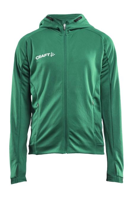Trainingsjack Craft Junior Evolve Hood Jacket Team Green | Etrias.nl