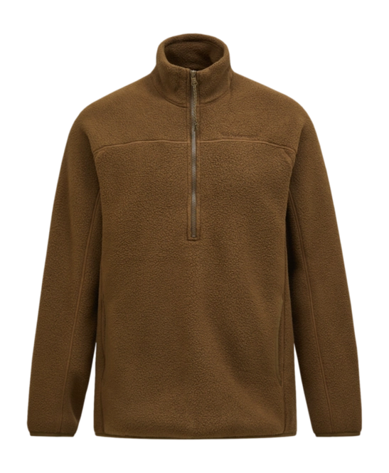 Jumper Peak Performance Men Fleece Half Zip Meadow Moss | Outdoorsupply.co.uk