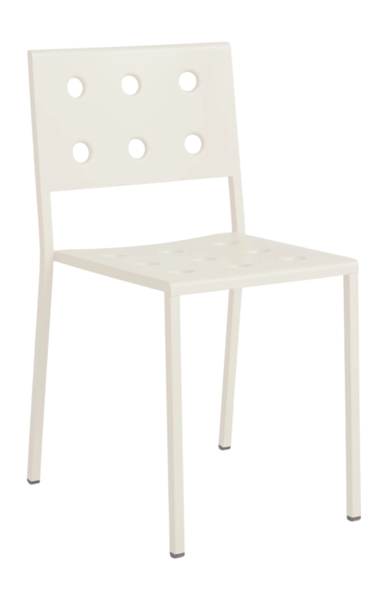 Tuinstoel HAY Balcony Dining Chair Chalk Beige Powder Coated Steel ...