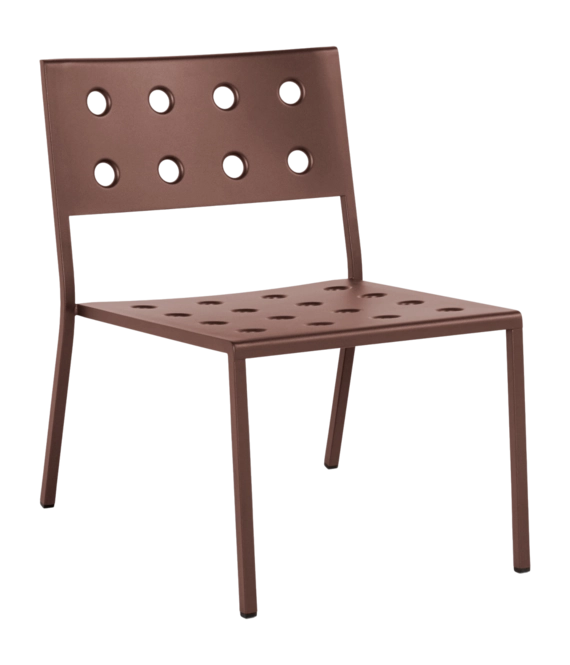 Tuinstoel HAY Balcony Lounge Chair Iron Red Powder Coated Steel | Etrias.nl