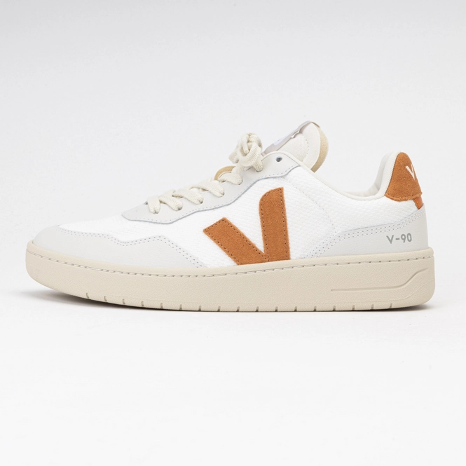 Veja Men V-90 B-Mesh White Umber '24 | Sneaker District COM