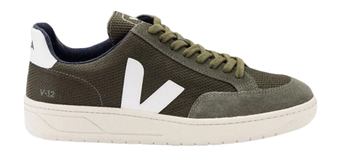 Veja V-12 B-Mesh OliveWhite | Sneaker District COM