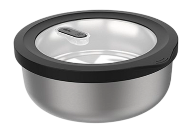 Food Storage Container Gefu Provido Round Silver 2 L | Cookwarestore