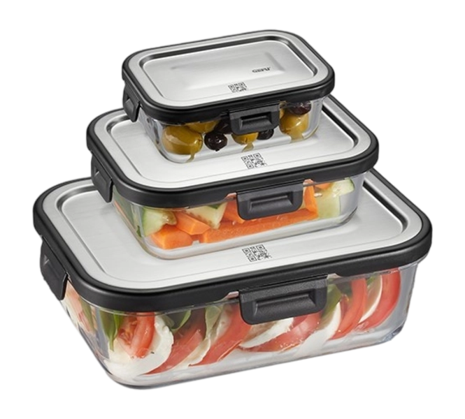 Food Storage Container Gefu Food Storage Container set Milo Transparent ...