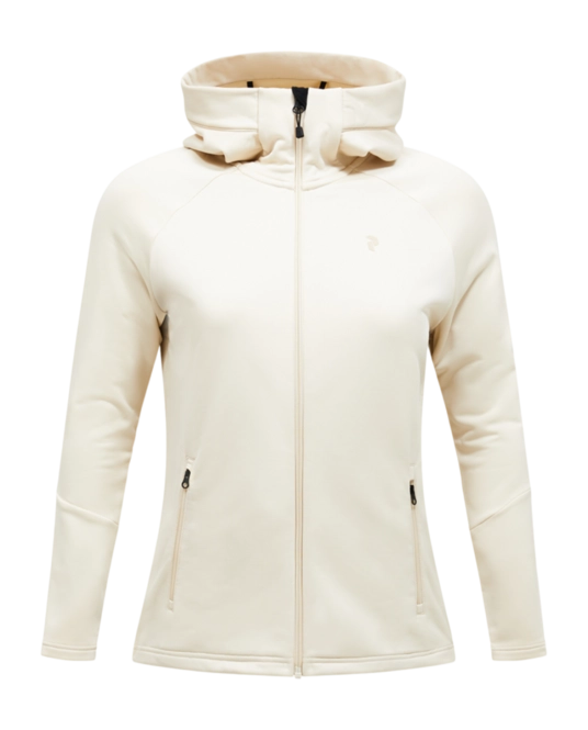 Vest Peak Performance Women Rider Essentials Midlayer Zip Hood Sand Fog ...