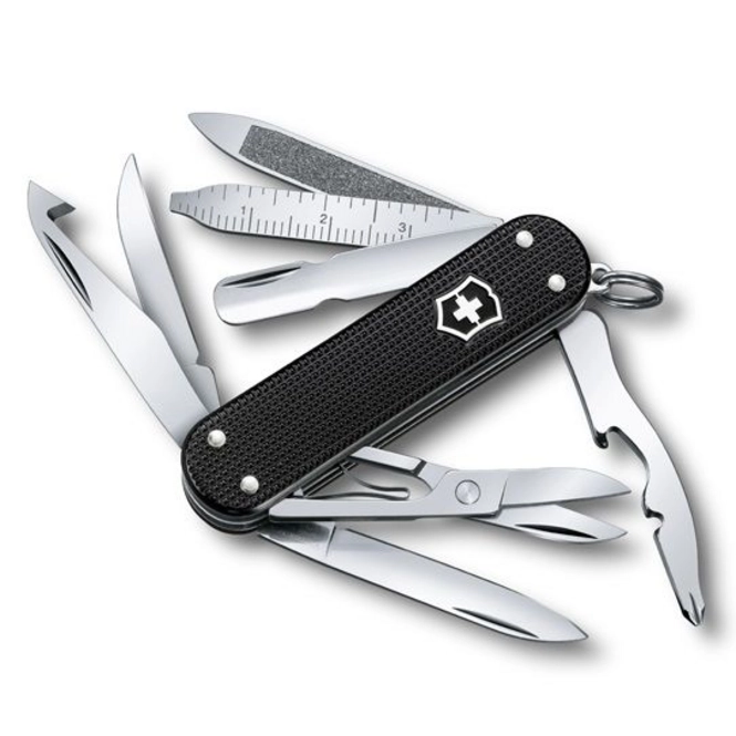 Couteau Suisse Victorinox MiniChamp Alox Noir | Equipementaventure