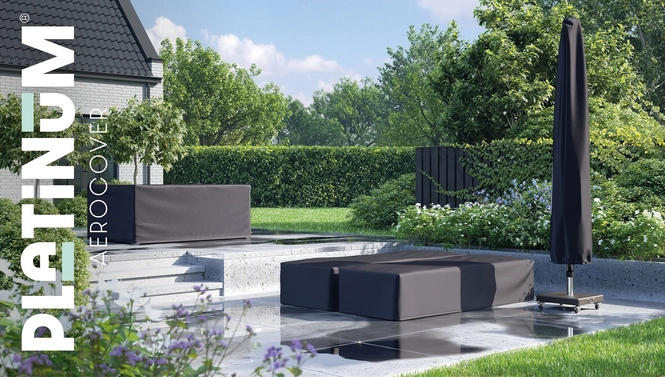 Platinum AeroCover Vuurtafelhoes Anthracite (84 x 64 x 45 cm) | fonQ.nl