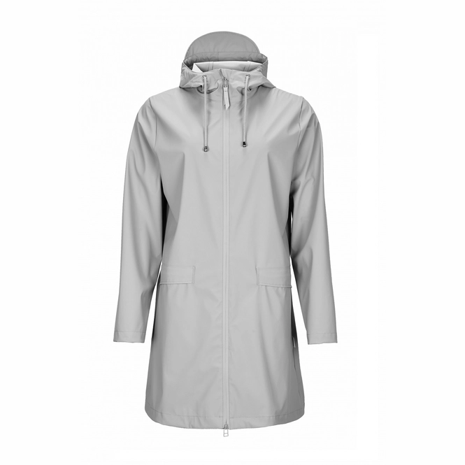 Regenjas RAINS W Coat Stone | Regenlaarsexpert