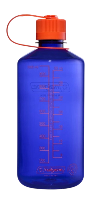 Waterfles Nalgene Narrow Mouth 1000ml Periwinkle | Outdoorsupply
