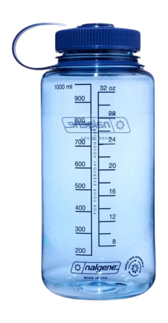 Bouteille d'Eau Nalgene Wide Mouth 1000ml Baby Blue | Equipementaventure