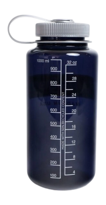 Waterfles Nalgene Wide Mouth 1000ml LARGE logo vertical | Etrias.nl