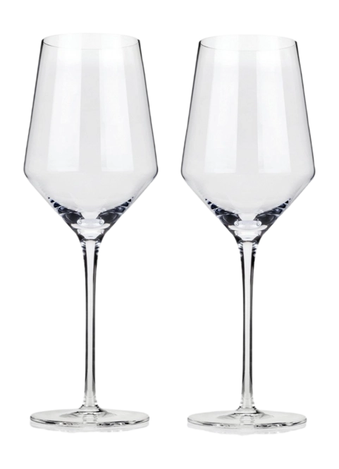Witte Wijnglas Viski Angled Crystal 384 ml (Set van 2) | Kookexpert