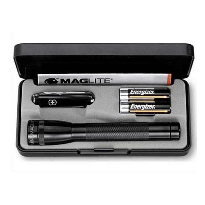 Lampe de poche Maglite Mini 2AA + Couteau Suisse Victorinox Classic SD ...
