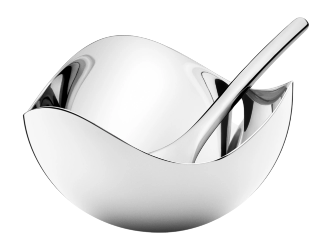 Salt Cellar Georg Jensen Bloom Stainless steel Mirror | Cookwarestore