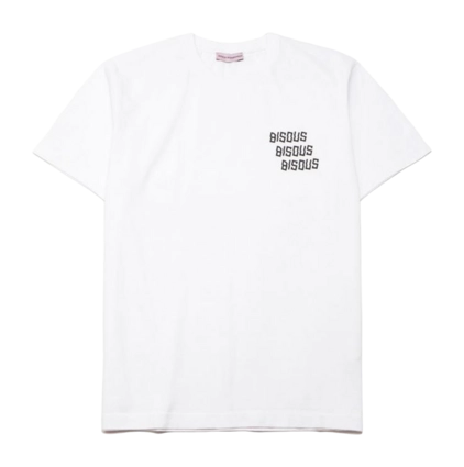 T-Shirt Bisous Men Bisous x3 White | Outdoorsupply
