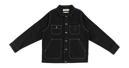 Work Jacket Taikan Unisex Black Contrast Stitch | Sneaker District