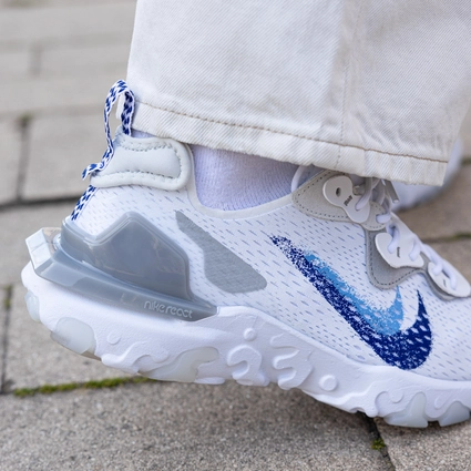 Nike React Vision White/University Blue/Deep Royal Blue | Sneaker District