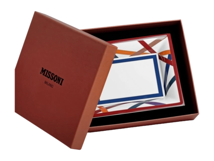 Serveerbord Missoni Luxury Gift Box Nastri Multicolor Rectangular Tidy ...