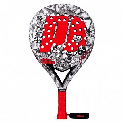 Padel Racket Prince Rocket White Tattoo | Tennisplanet.nl