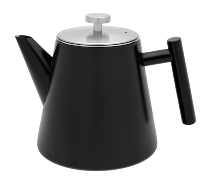 Teapot Leopold Vienna Oslo Filter Mat Black 1.0 L | Cookwarestore