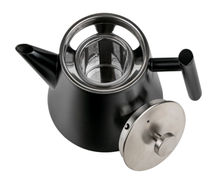Teapot Leopold Vienna Oslo Filter Mat Black 1.0 L | Cookwarestore