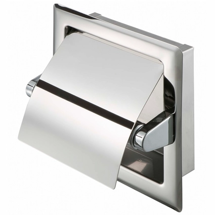 WC rolhouder Geesa Hotel Chroom Inbouw | Badkamerstore