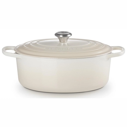 Braadpan Le Creuset Signature Ovaal Meringue 31 cm | Kookexpert