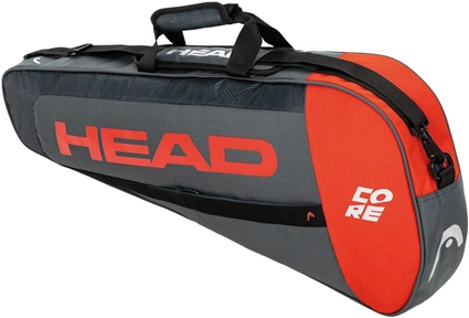 Sac de Tennis HEAD Core 3R Bag Antracite Red | Tennisplanet.fr