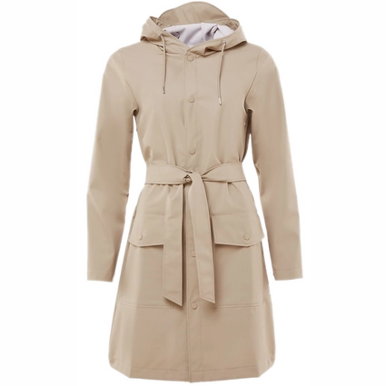 Regenjas RAINS Belt Jacket Beige | Regenlaarsexpert