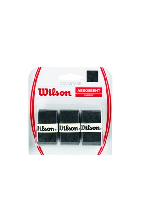 Griffband Wilson Advantage Overgrip Schwarz (3-teilig) | Tennisplanet.de