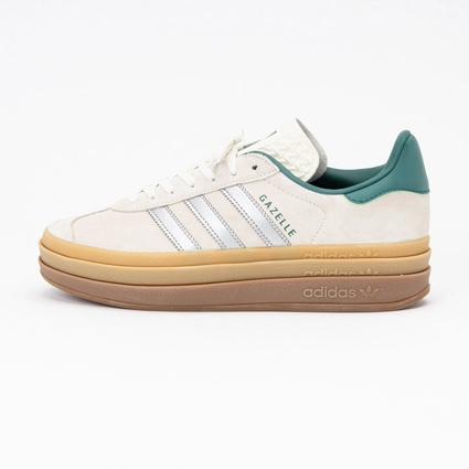 adidas Women Gazelle Bold Off White / Silver Metallic / Collegiate ...