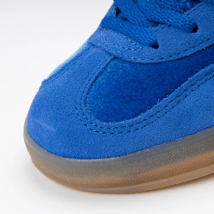 adidas Women Gazelle Indoor Blue / Semi Pink Spark / Gum | Sneaker District