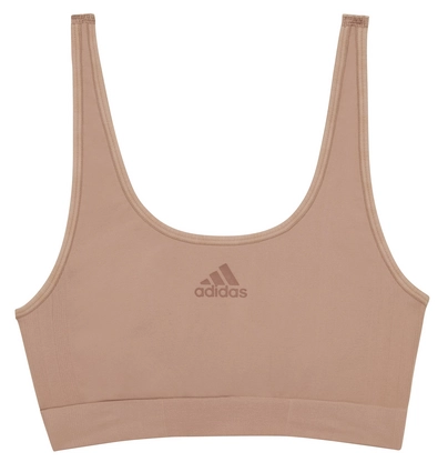 Sports Bra Adidas Women Scoop Lounge Bra Beaver Fur | Outdoorsupply.co.uk