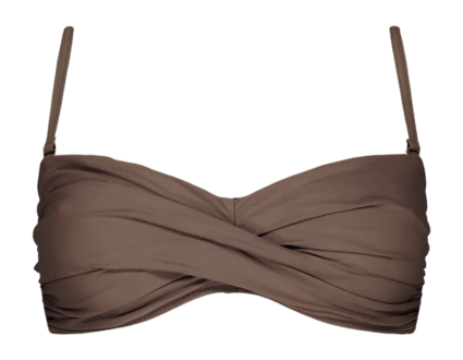 Bikinitop Barts Women Kelli Twisted Bandeau Coffee | Outdoorsupply