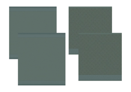 Combi Set DDDDD Akira Green 2 Kitchen Towels + 2 Tea Towels | Cookwarestore