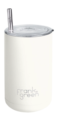 Flask Frank Green Iced Coffee Cup Cloud 425 ml | Cookwarestore