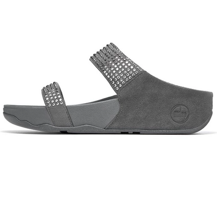 FitFlop Flare Slide Suède Pewter | Onlybrands