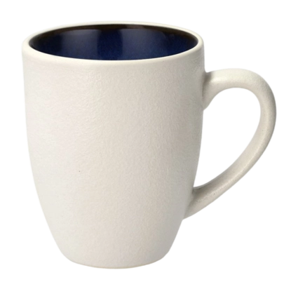 Mug Bitz Gastro White / Dark Blue 300 ml (Set of 4) | Cookwarestore