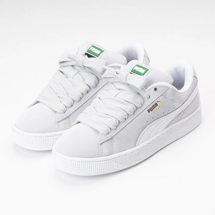 PUMA Unisex Suede XL Silver Mist White | Sneaker District
