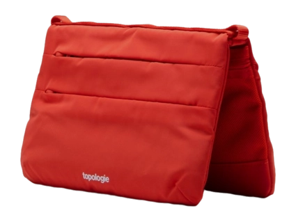 Sac Bandoulière Topologie Wares Bags Flat Sacoche Small Topologie Rouge ...