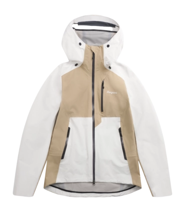 Ski Jacket Bergans Women Oppdal 3L Shell Jacket Arctic White/Sandstone ...