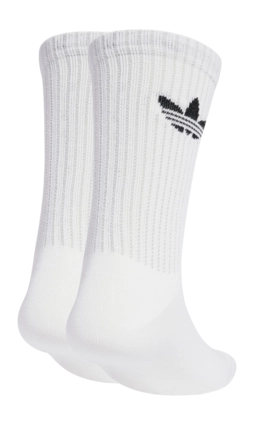 Sok Adidas Unisex Reflective Crew White / Reflective Silver (2-Pack ...