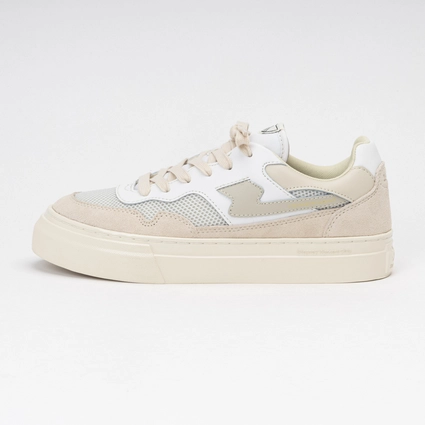 Trainers Stepney Workers Club Men Pearl S-Strike Suede Mix Ecru Putty ...