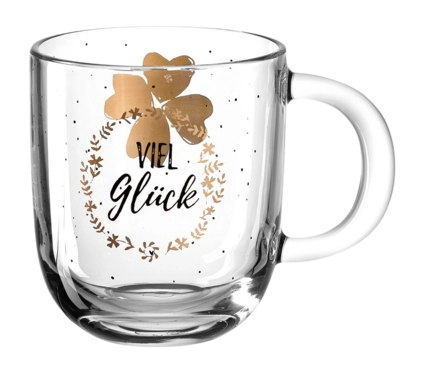 Teeglas Leonardo Emozione Viel Glück 400 ml (4er Set) | Kochexperte