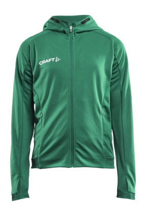 Trainingsjack Craft Junior Evolve Hood Jacket Team Green | Etrias.nl