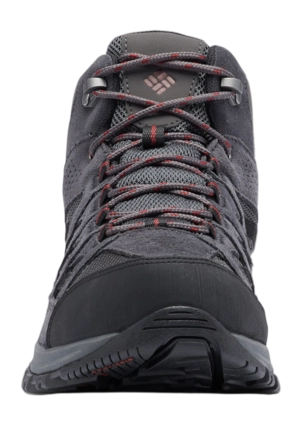 Walking Boots Columbia Men Crestwood Mid Waterproof Dark Grey Deep Rust ...