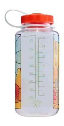 Waterfles Nalgene Wide Mouth 1000ml Clear Stained Glass Desert ...