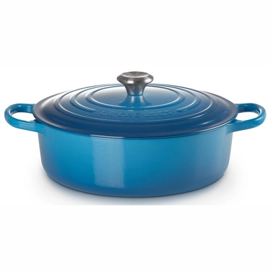 Braadpan Le Creuset Laag Marseilleblauw 30 cm (6,2L) | Kookexpert